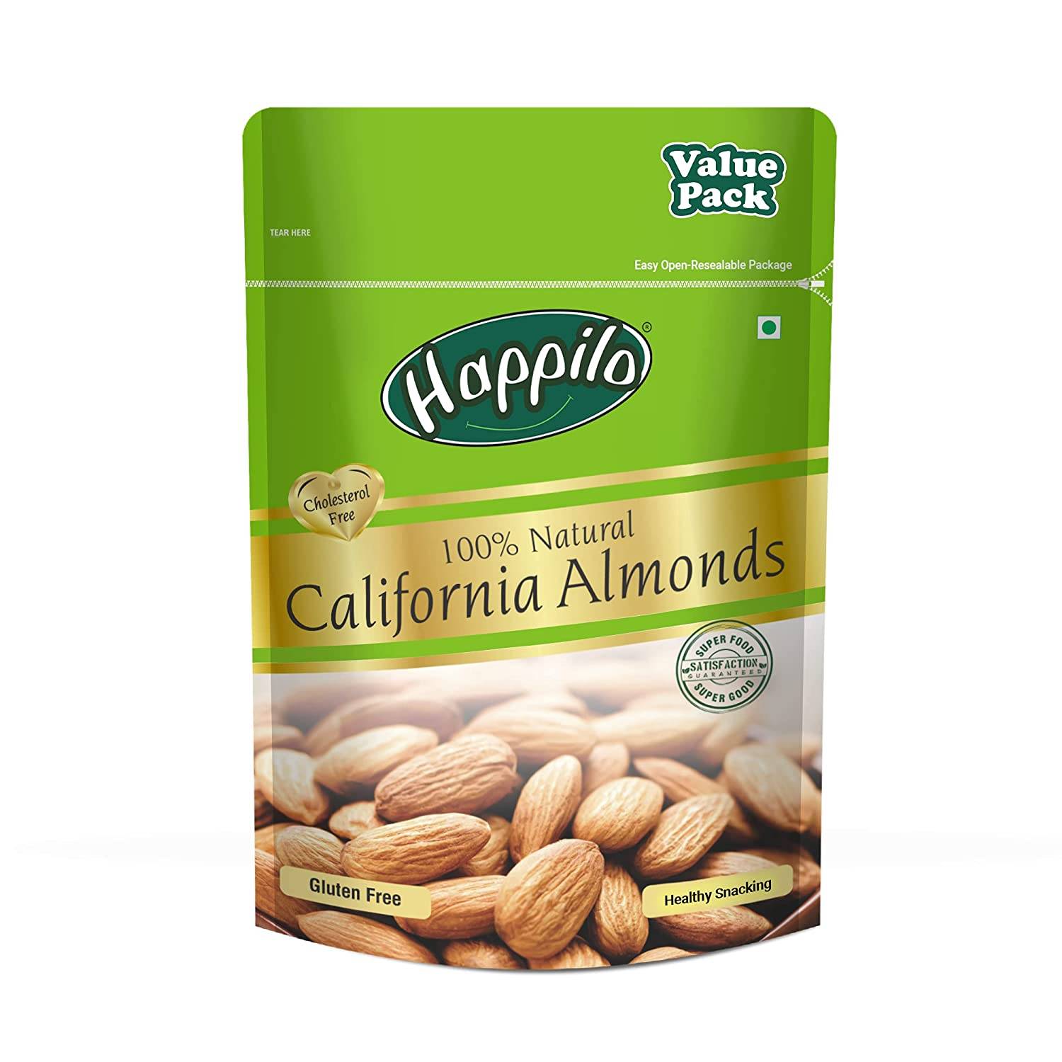 Happilo 100% Natural Premium California Almonds | Premium Badam Giri ...